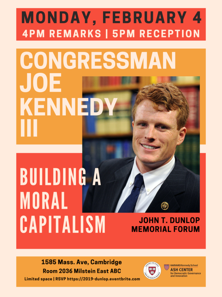 John T. Dunlop Memorial Forum – past events – Harvard Trade Union Program